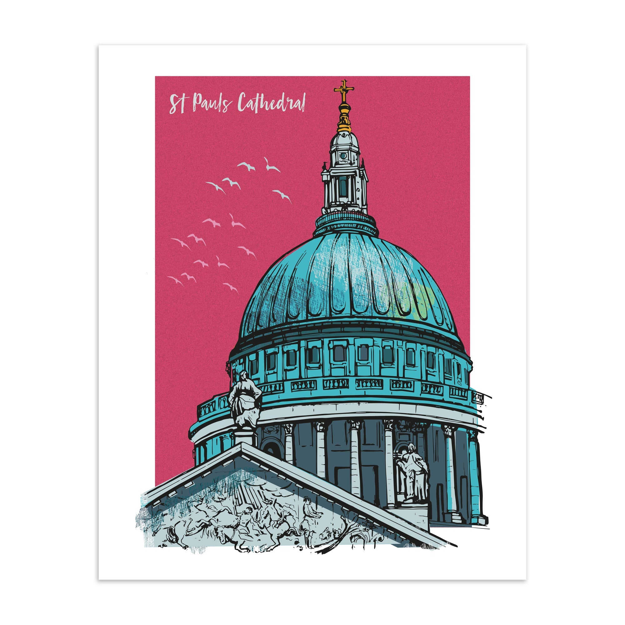 St Paul's Cathedral Art Print | Rocket68 Print | The Art File