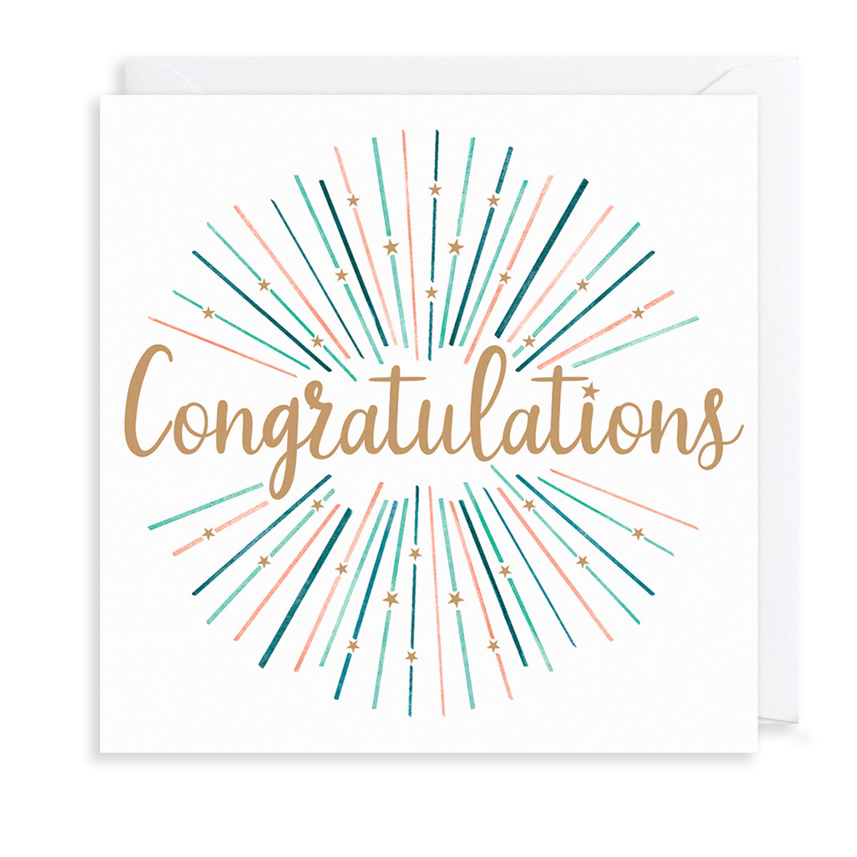 Congratulations Stars Greetings Card | The Art File
