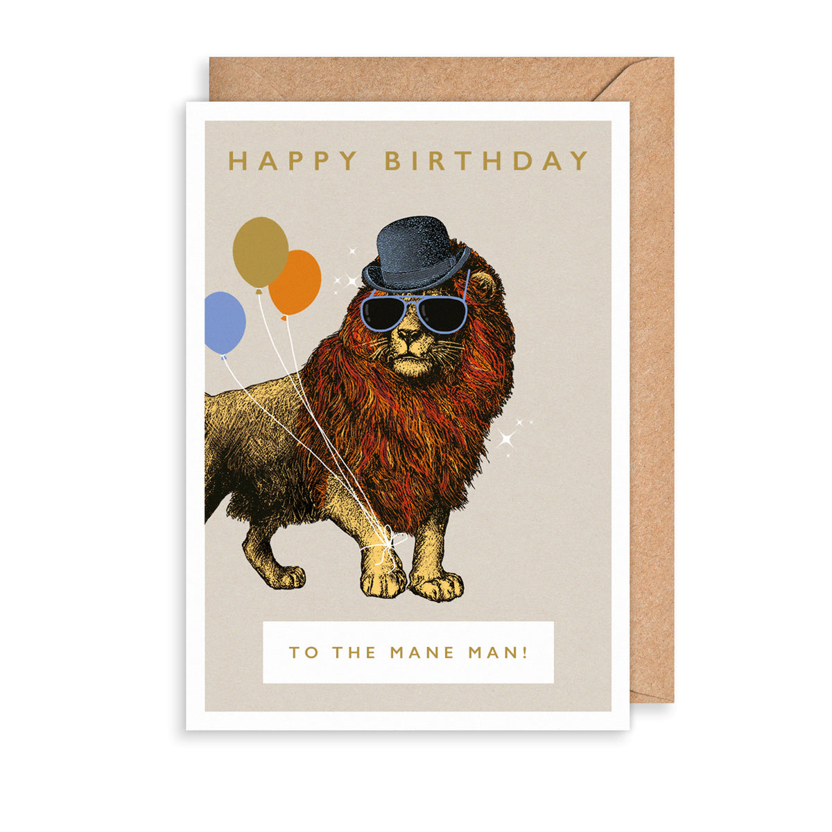 Mane Man Greetings Card | The Art File