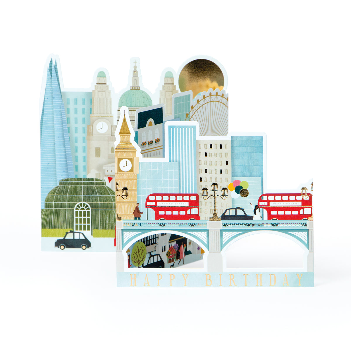 London Skyline, 3D Greetings Card | The Art File