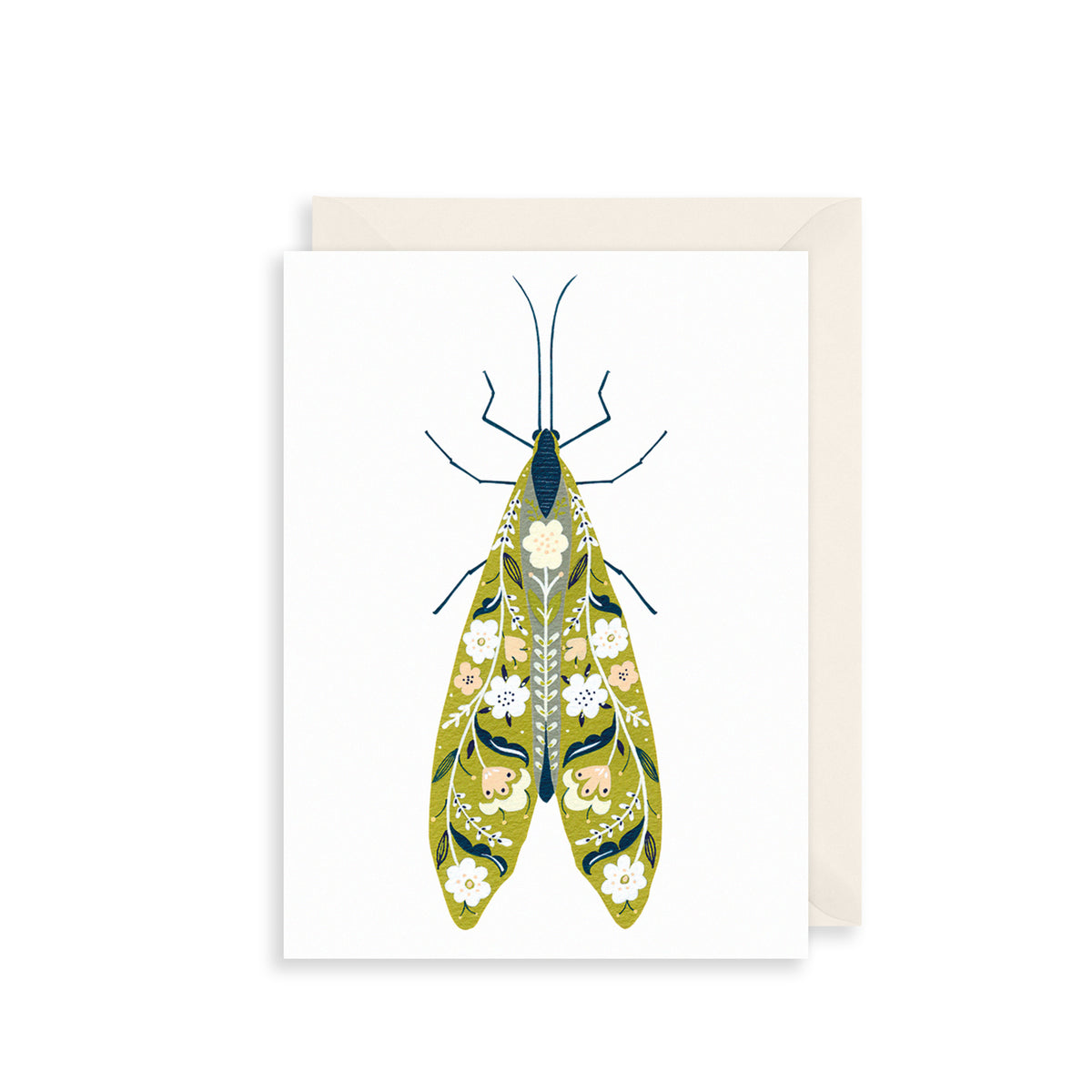 Green Insect Greetings Card | The Art File