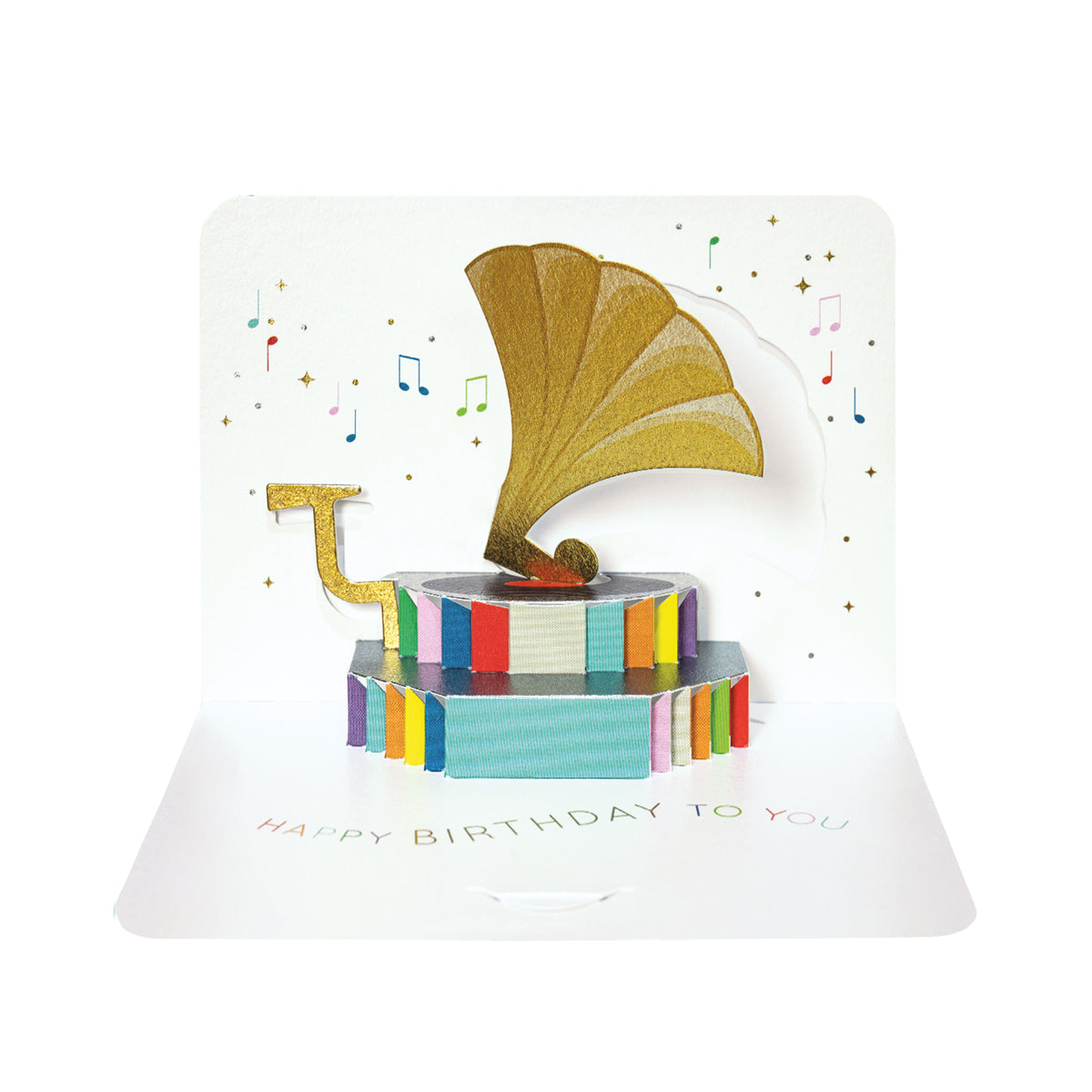 Record Player, 3D Pop-Up Card | The Art File