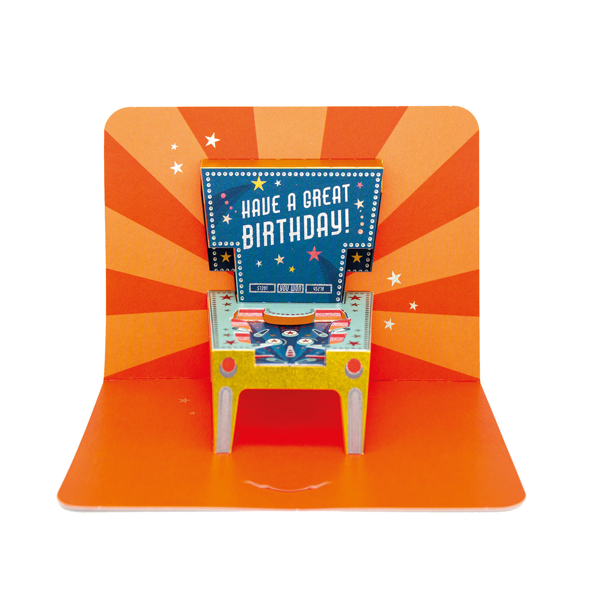 Pinball, 3D Pop-Up Card | The Art File