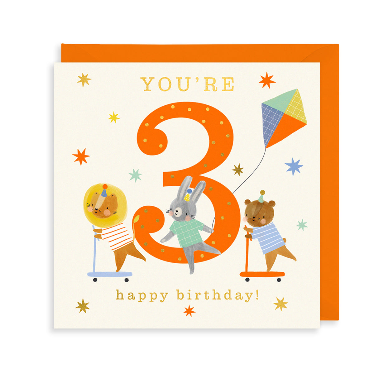 You're 3 Greetings Card | The Art File