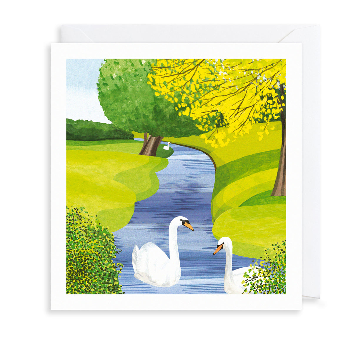 On The River Greetings Card | The Art File