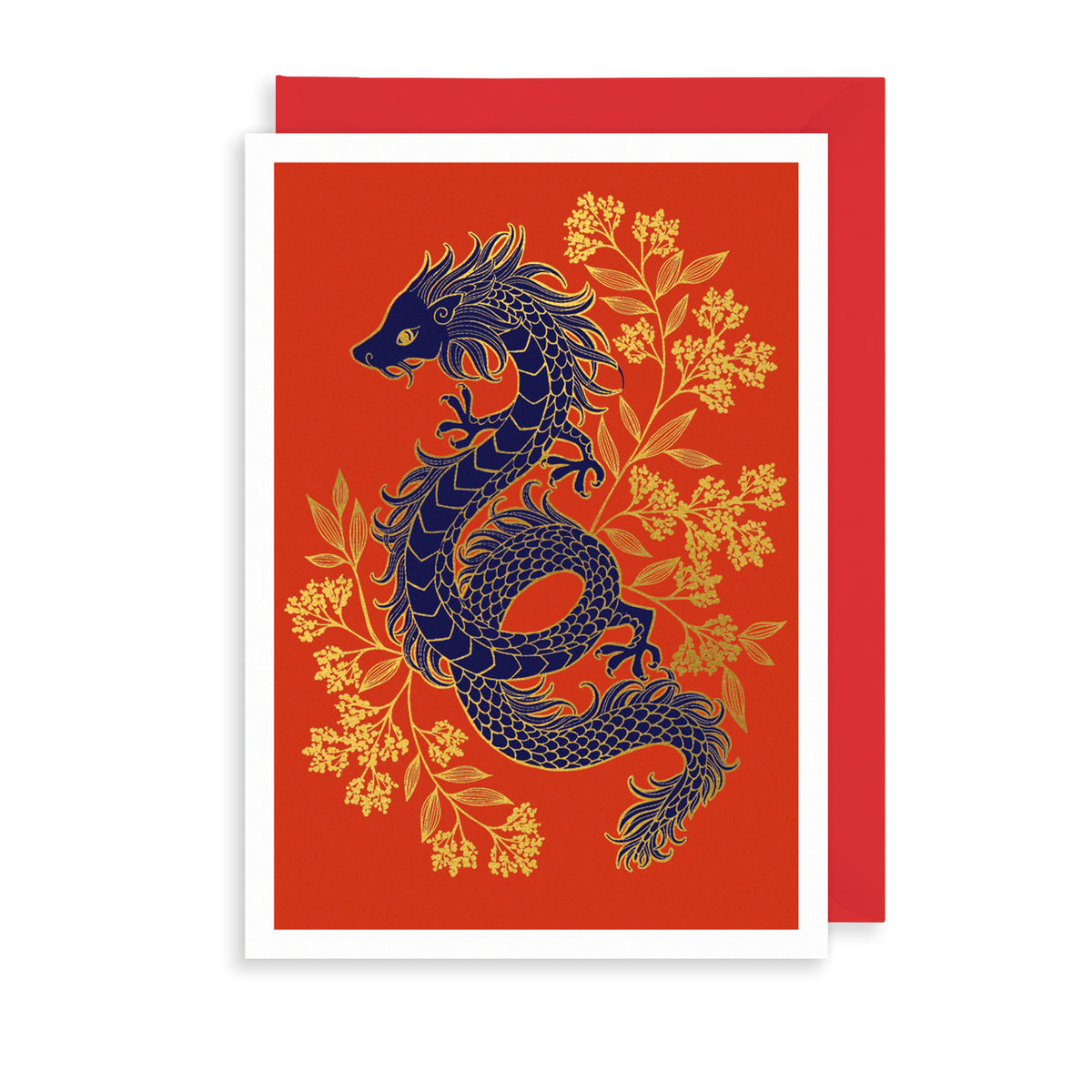 Golden Dragon Greetings Card | The Art File