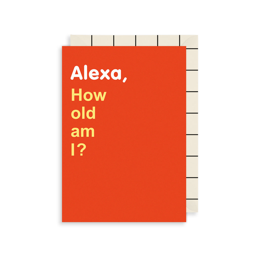 Alexa Greetings Card | The Art File