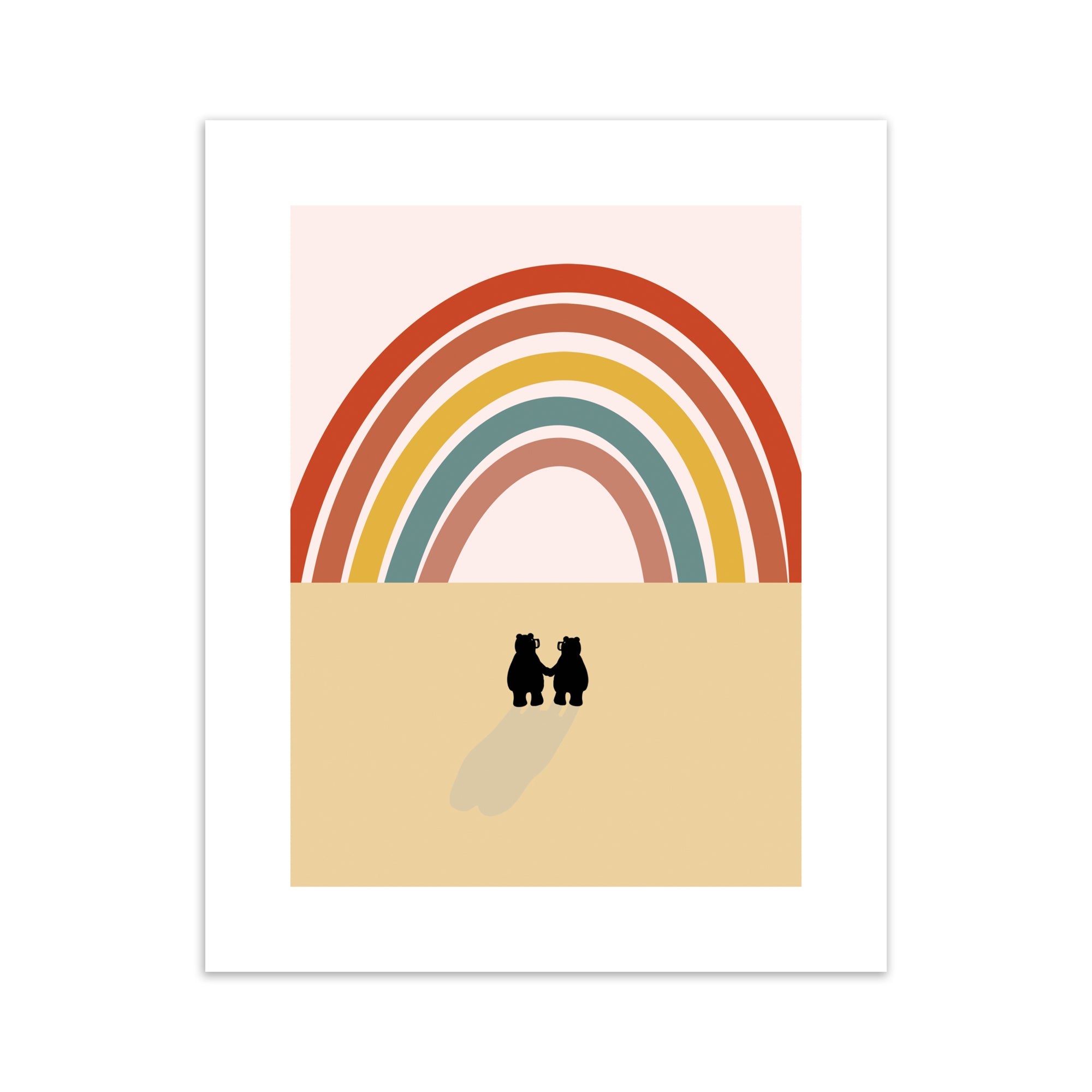 Bears & Rainbow Art Print | Robert Reader Print | The Art File