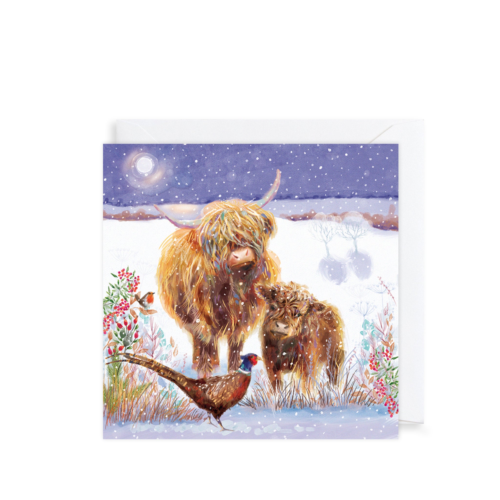Highland Cows, Christmas Charity Cards | The Art File