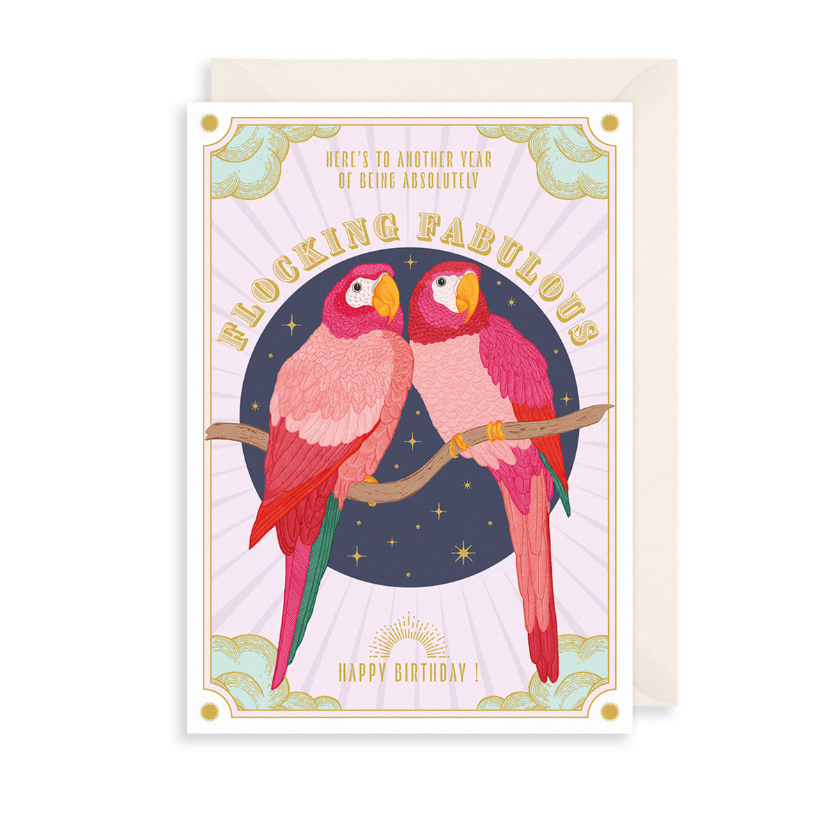 Flocking Fabulous Greetings Card | The Art File